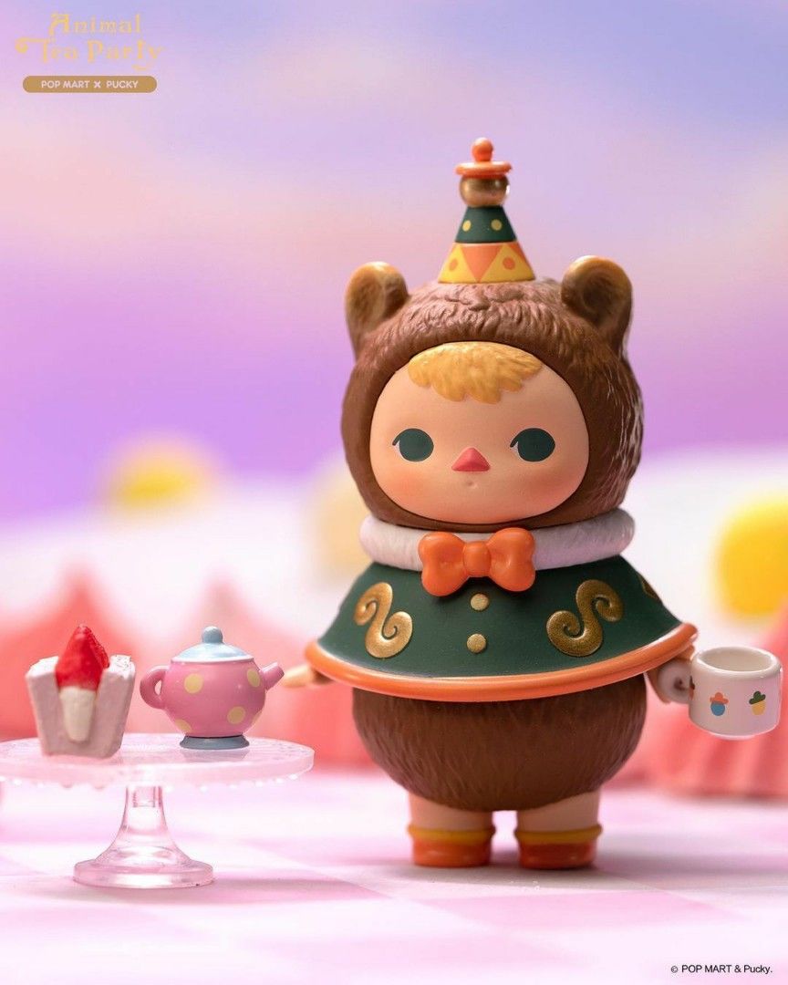 [POPMART] POPMART PUCKY BABY ANIMAL TEA PARTY SERIES FULLSET AND ...