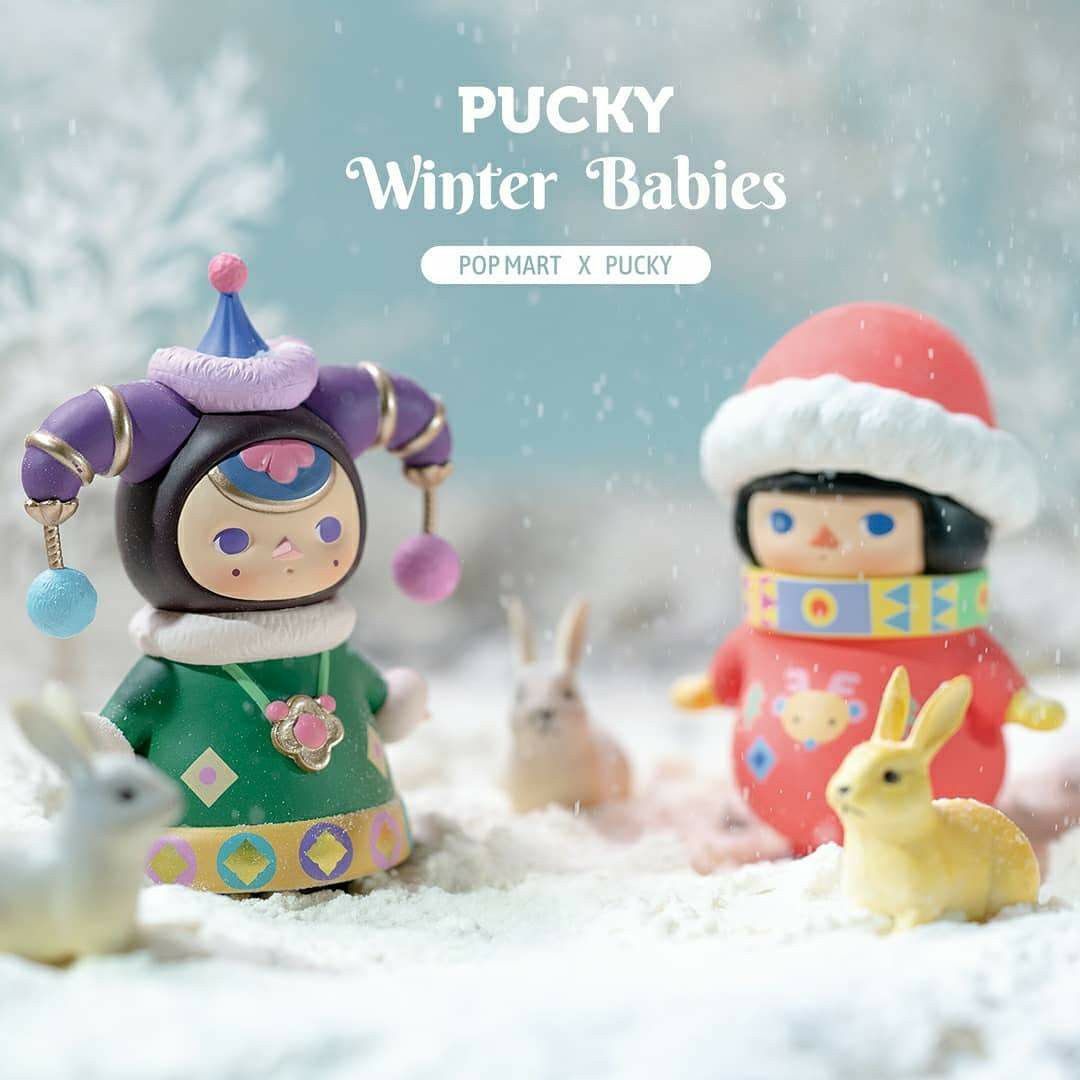 [POPMART] POPMART PUCKY WINTER BABIES SERIES FULLSET AND INDIVIDUAL ...