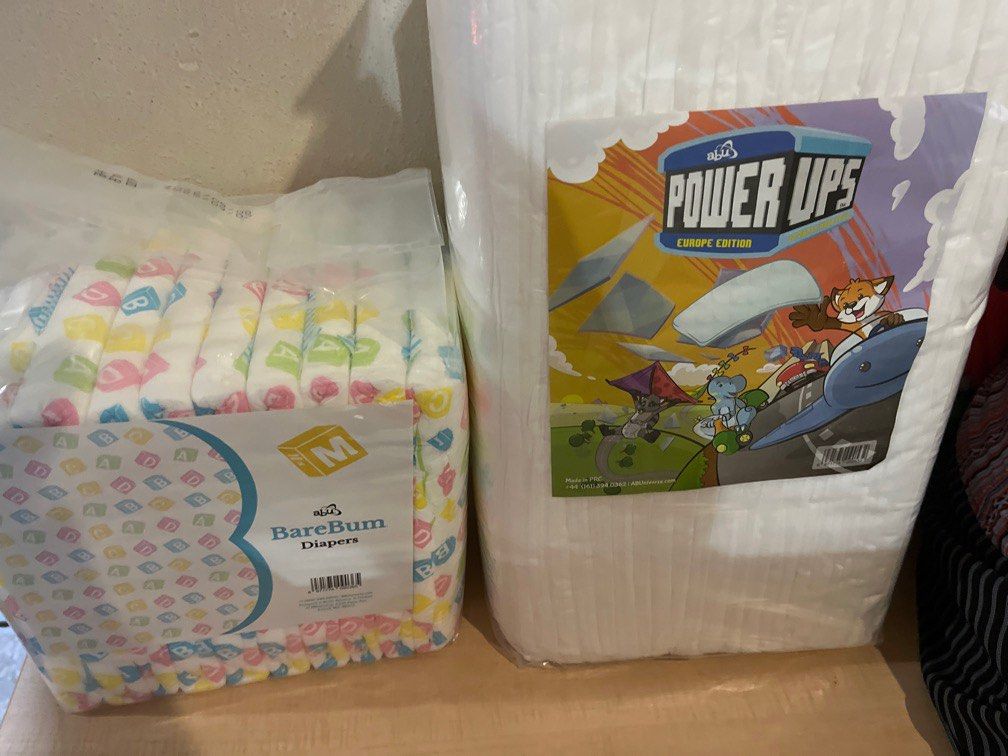 Pre-order Abu power ups adult diaper abdl, Health & Nutrition ...