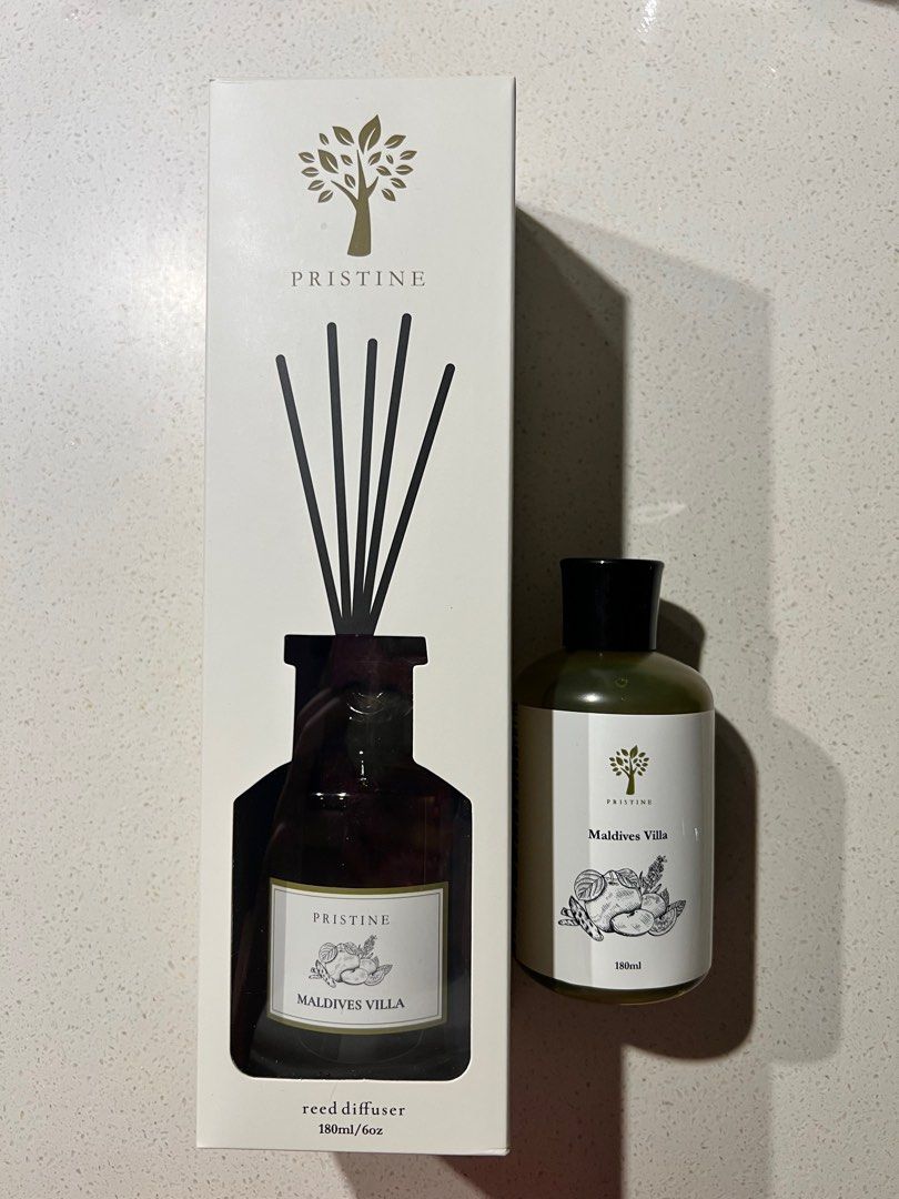 Pristine Reed Diffuser - Maldives Villa, Furniture & Home Living, Home ...