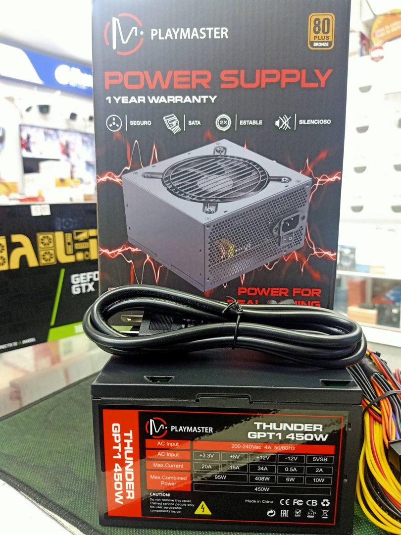 PSU Play master Thunder GPT2 80+ Bronze 550W, Computers & Tech ...