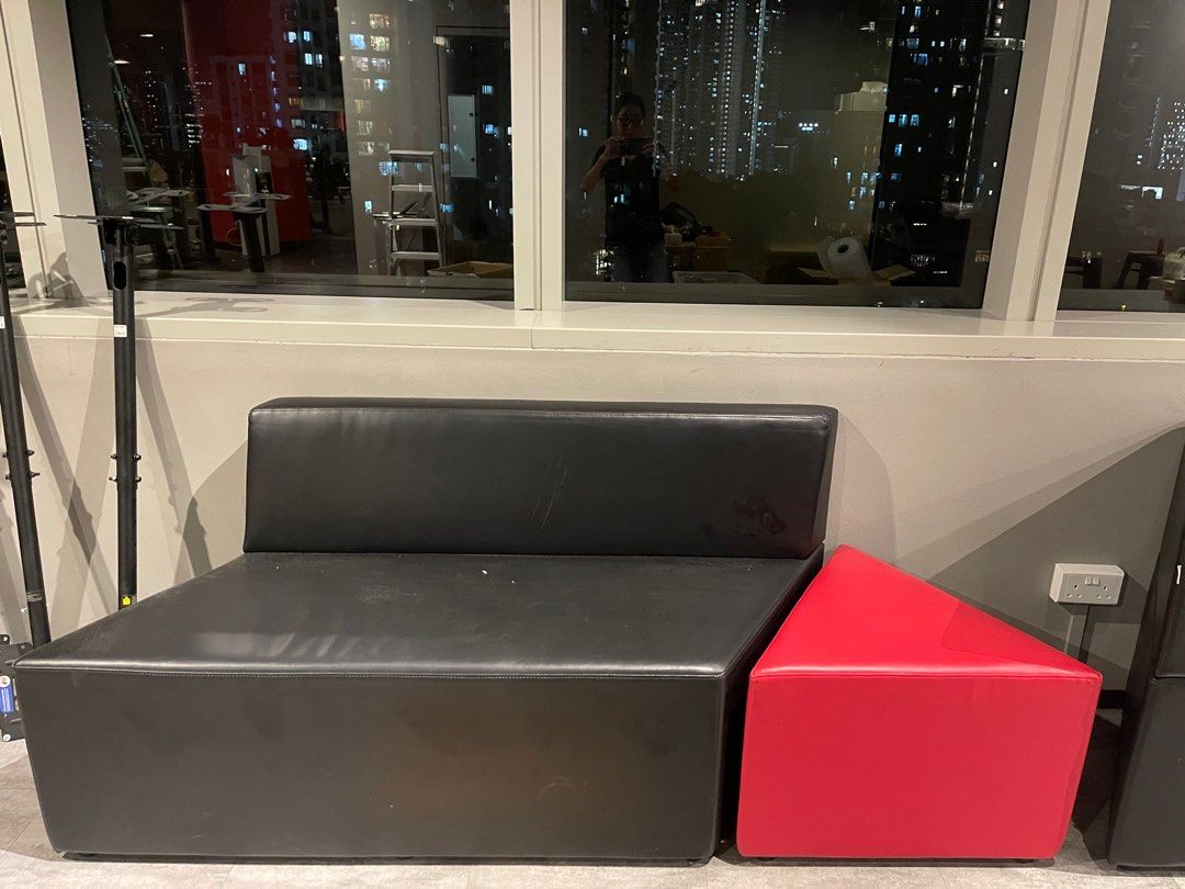 PVC Leather Sofa Set 6 Seater, Furniture & Home Living, Furniture ...