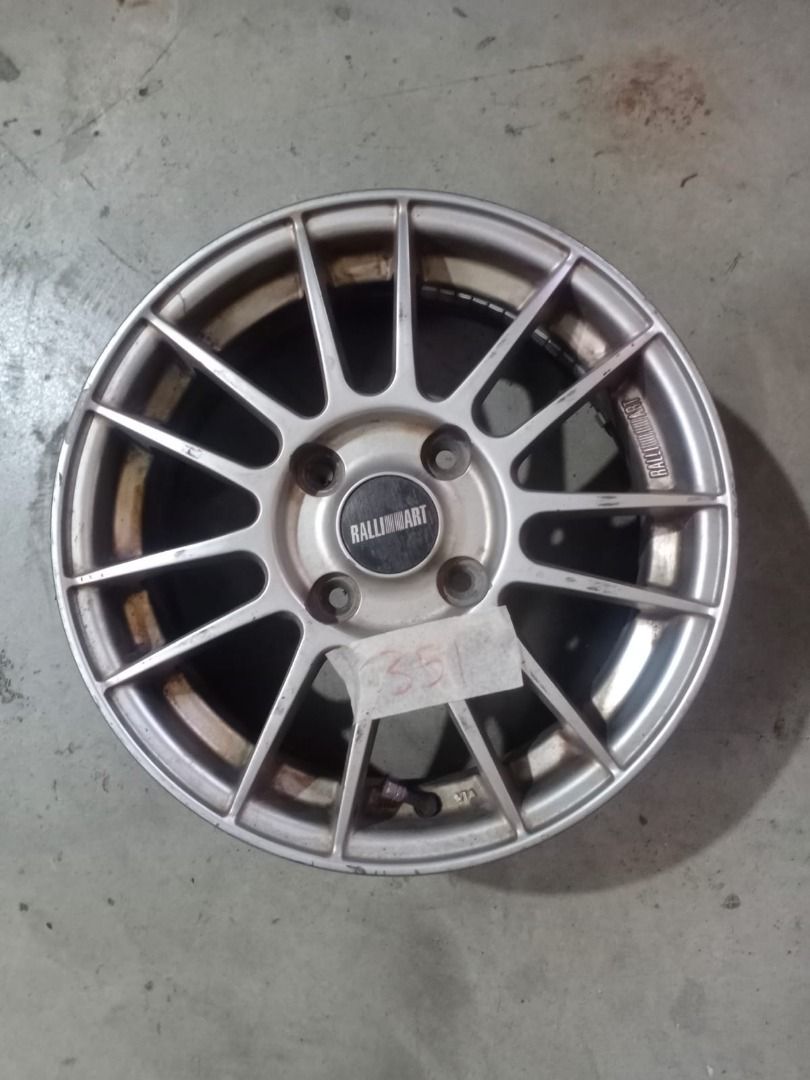 Ralliart Rim Set, Car Accessories, Tyres & Rims on Carousell