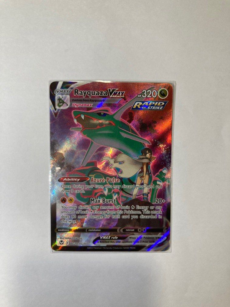 Rayquaza Vmax Silver Tempest, Hobbies & Toys, Toys & Games on Carousell