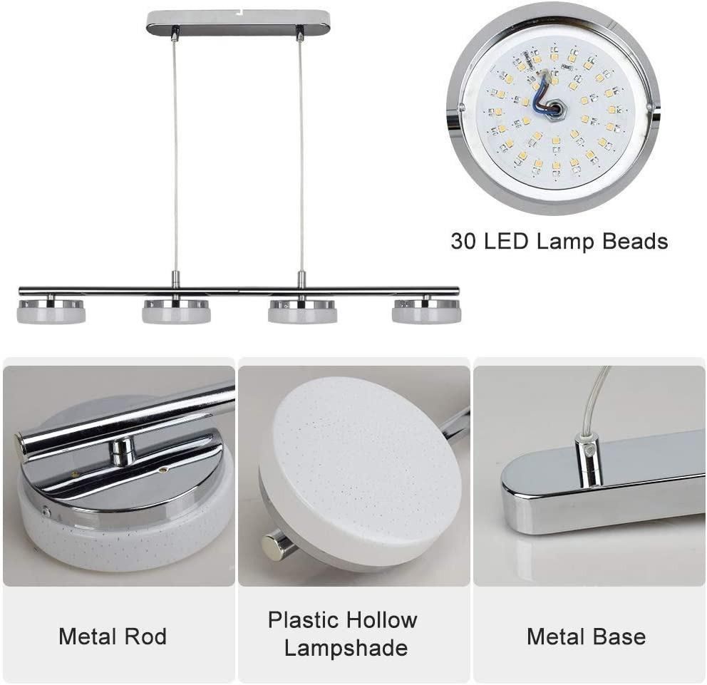 Ready stock! Depuley LED 4 Lights Pendant Light-Modern Kitchen Island ...