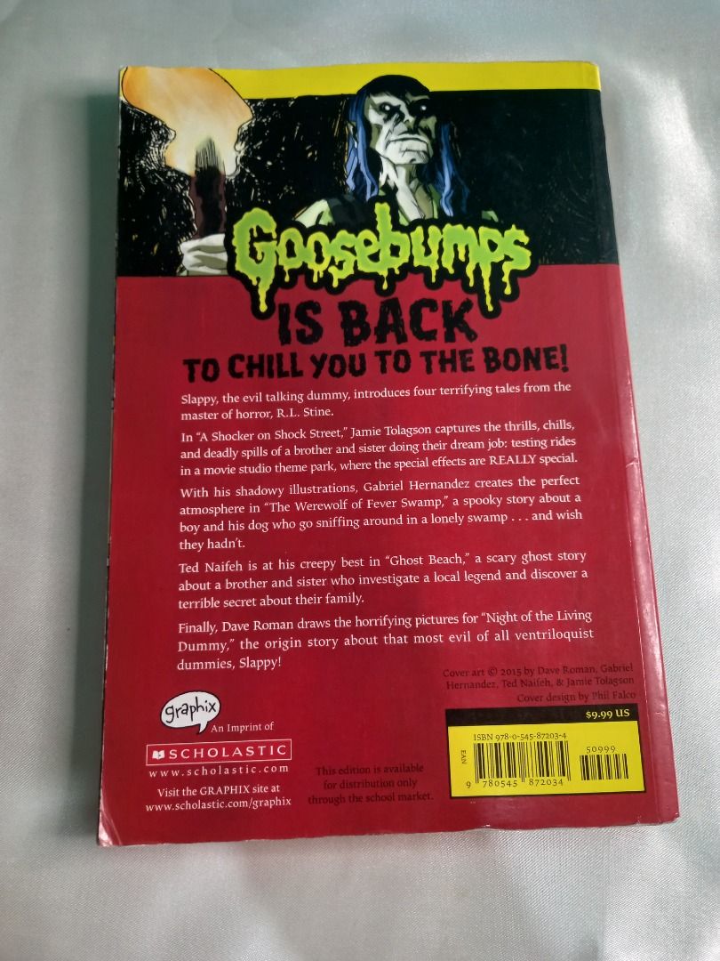 R.L. STINE Graphix Presents Goosebumps SLAPPY'S TALES OF HORROR BOOK ...