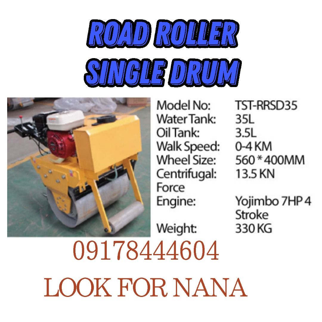 ROAD ROLLER SINGLE DRUM, Commercial & Industrial, Construction Tools ...