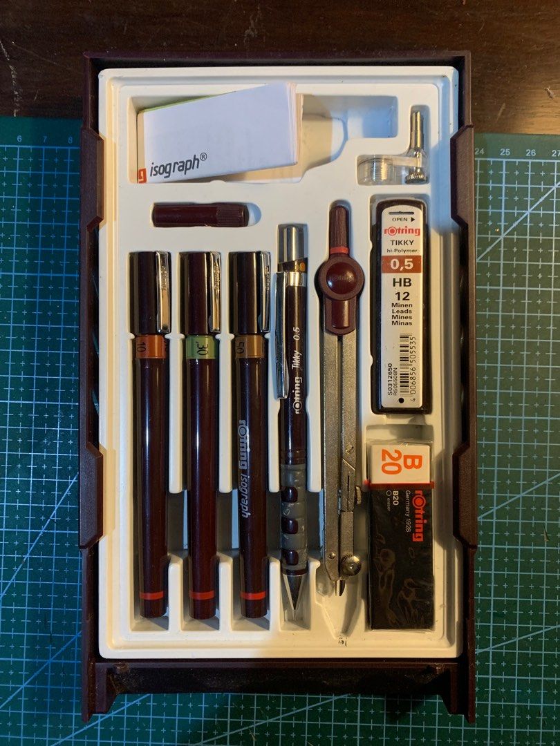 Rotring Technical Pen - Master Set, Hobbies & Toys, Stationary & Craft ...