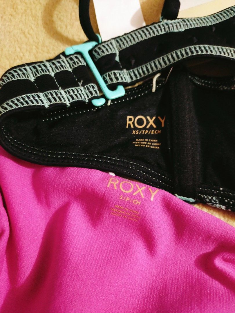 ROXY POP SURF BANDEAU / ESSENTIALS TWO PIECE SWIMSUIT bikini, Women's ...