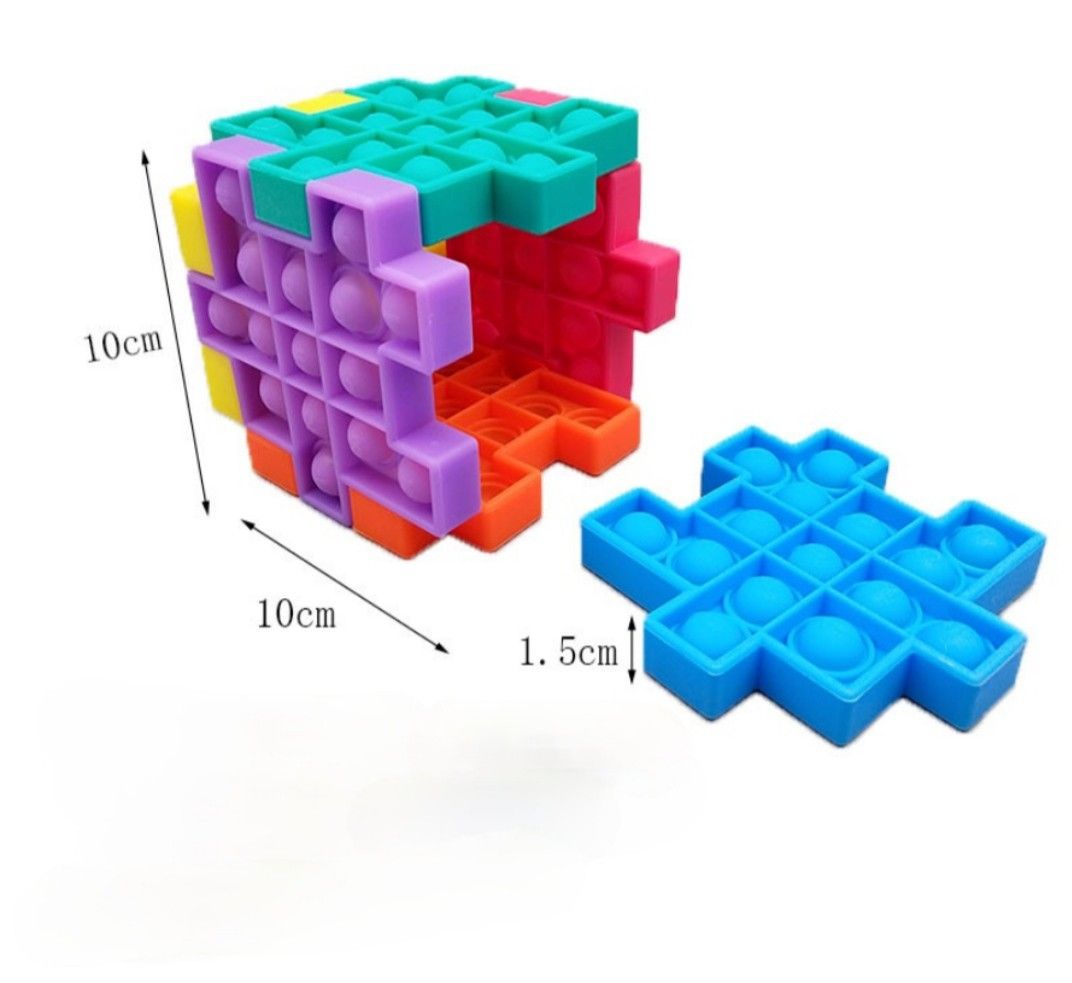 Rubik's cube pop it, Hobbies & Toys, Toys & Games on Carousell