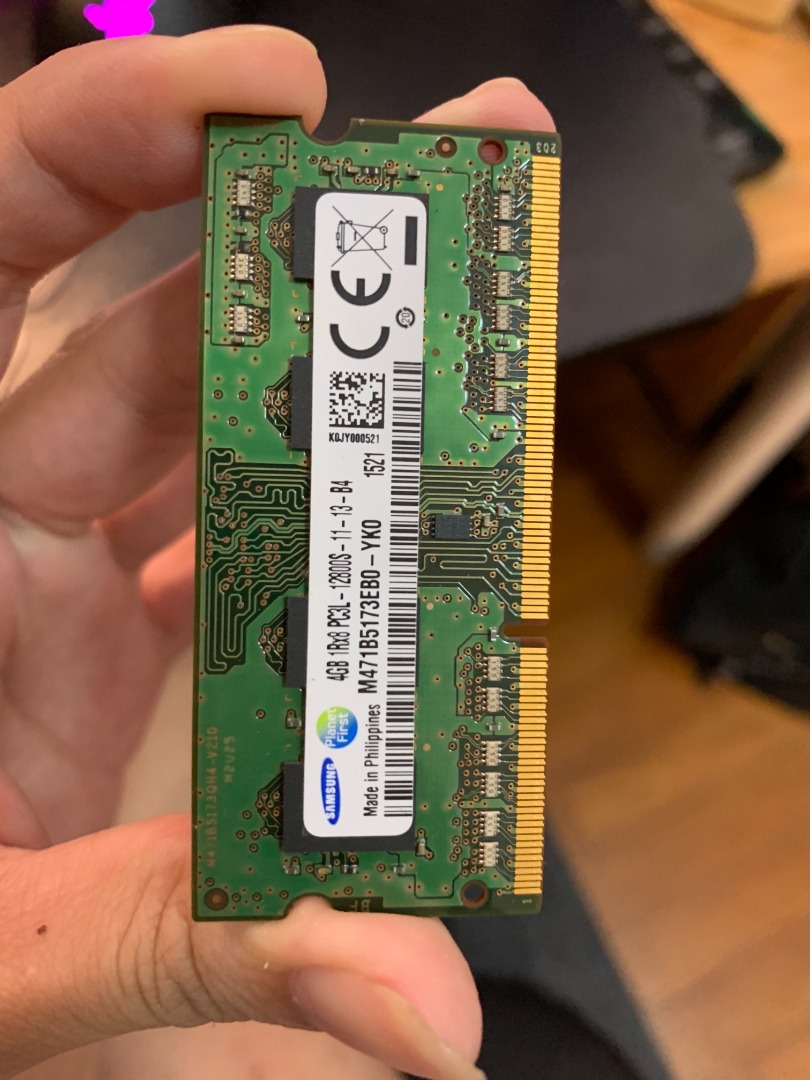 Samsung 4GB DDR3L PC3L-12800 1600 MHz SODIMM, Computers & Tech, Parts & Accessories, Computer ...