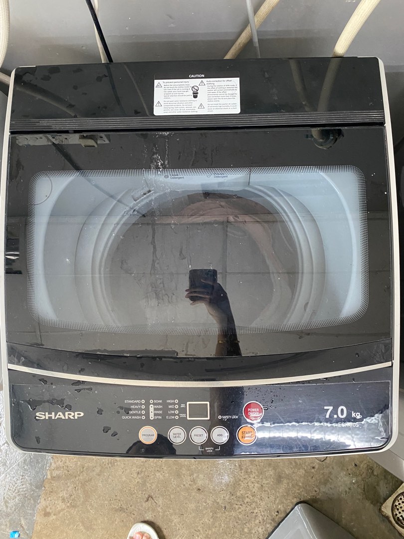 Sharp 7kg Top Loading Washing Machine, TV & Home Appliances, Washing ...