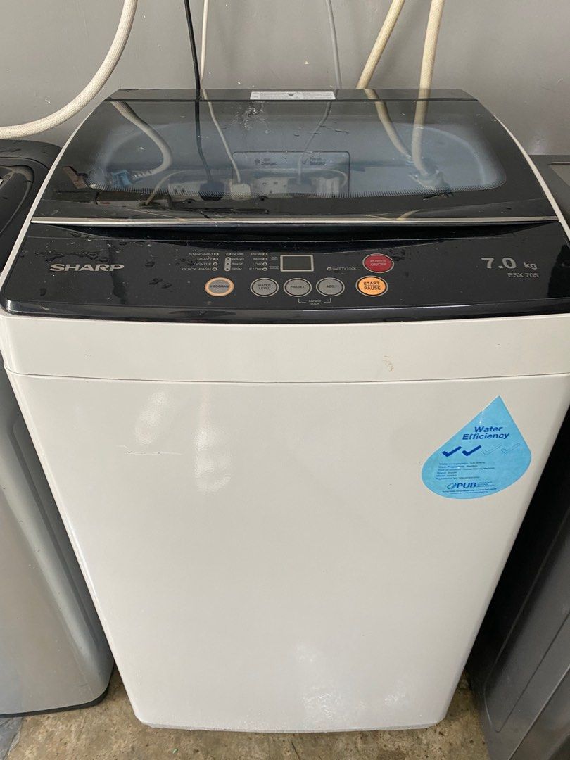 Sharp 7kg Top Loading Washing Machine, TV & Home Appliances, Washing ...