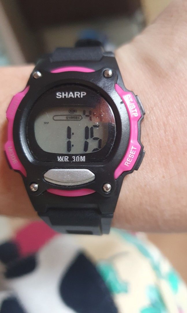 Sharp digital watch, Women's Fashion, Watches & Accessories, Watches on ...