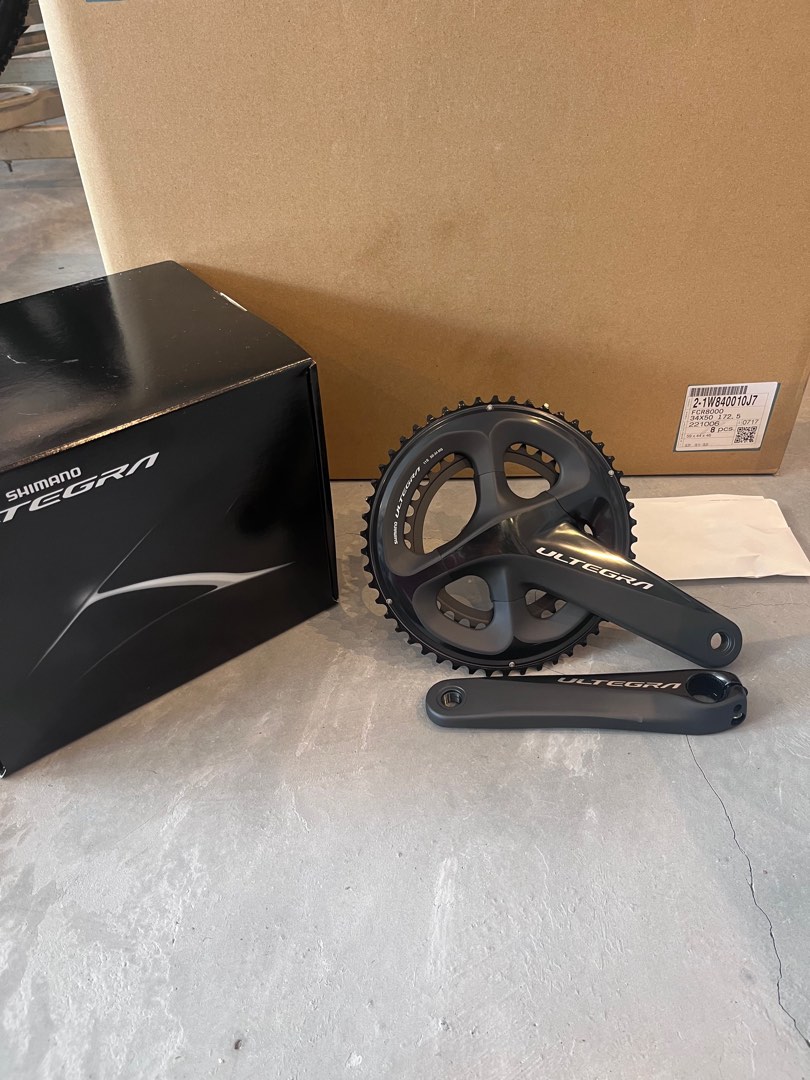 SHIMANO ULTEGRA R8000 Crankset Front Chainwheel, Sports Equipment ...