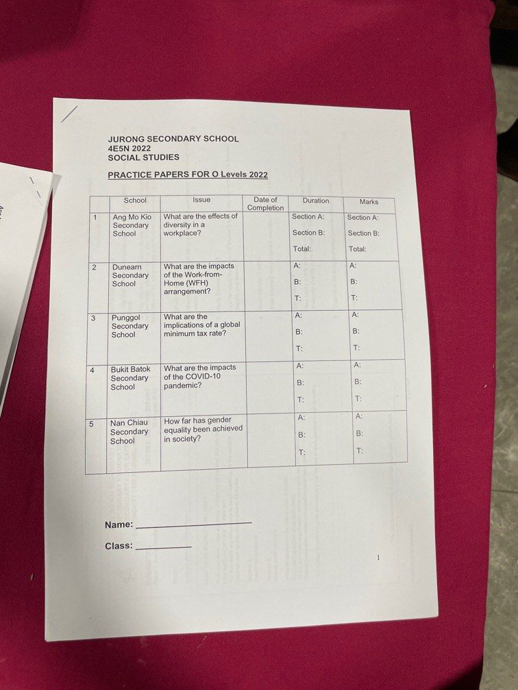 Ss papers, Hobbies & Toys, Books & Magazines, Assessment Books on Carousell