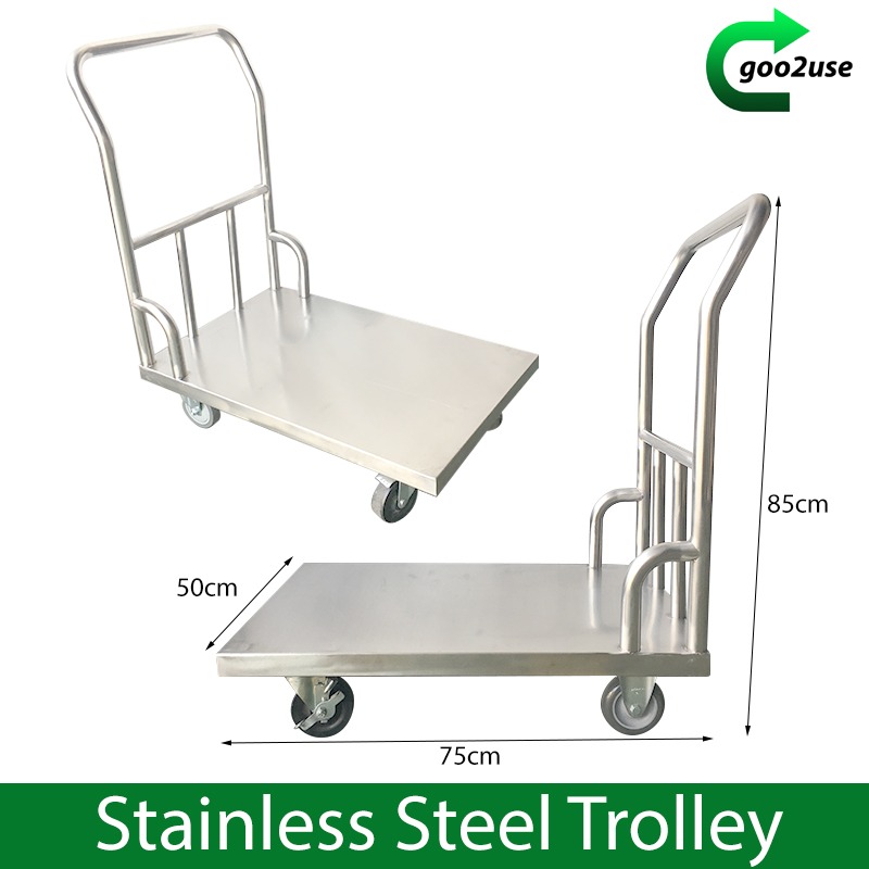 Stainless Steel Trolley - For Heavy Duty Use, Furniture & Home Living ...