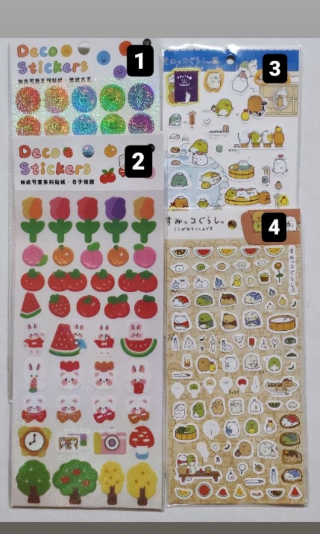sticker sheets, Hobbies & Toys, Stationery & Craft, Craft Supplies ...