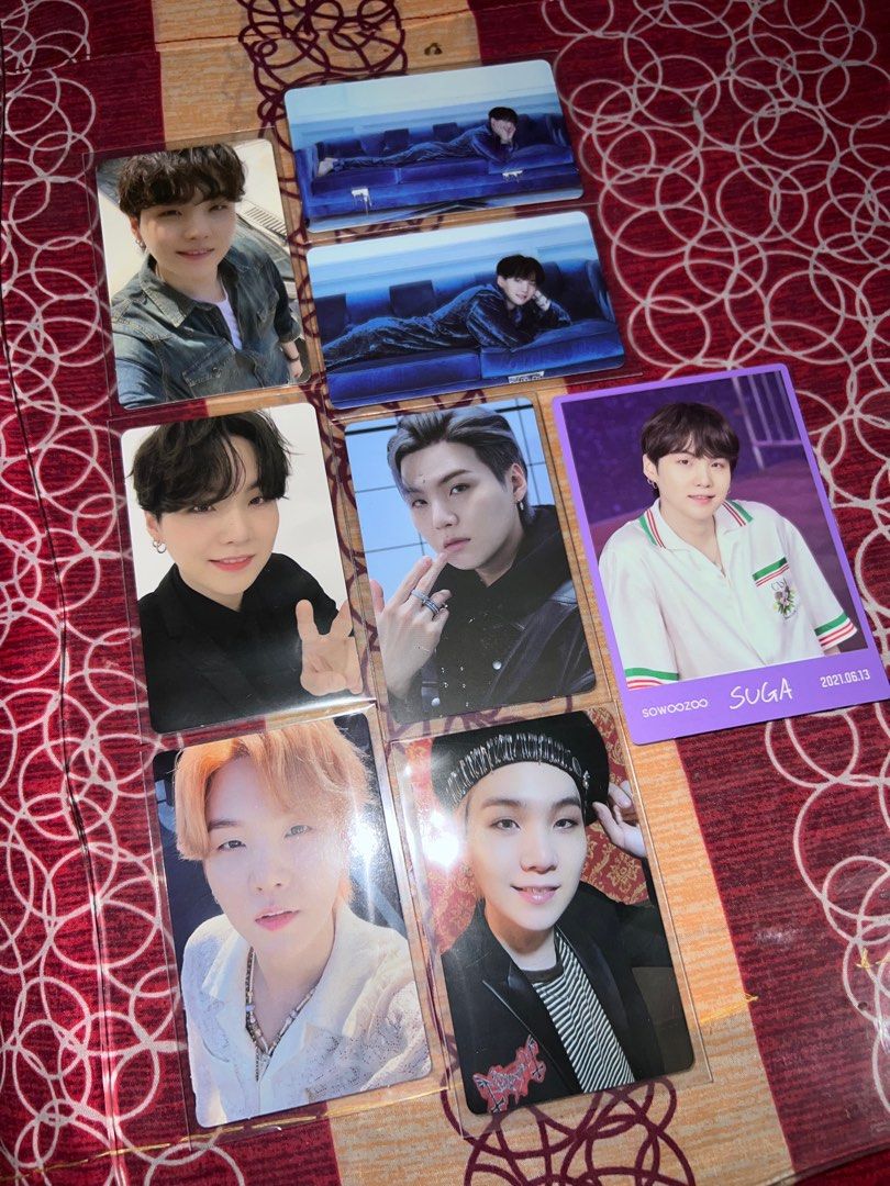 SUGA Photocards Butter POB Memo20 Memo21 BE Proof SG22, Hobbies & Toys ...