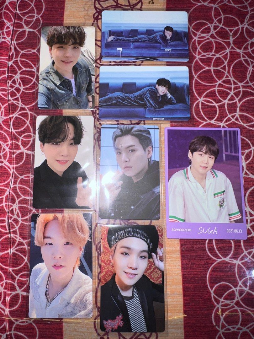 SUGA Photocards Butter POB Memo20 Memo21 BE Proof SG22, Hobbies & Toys ...