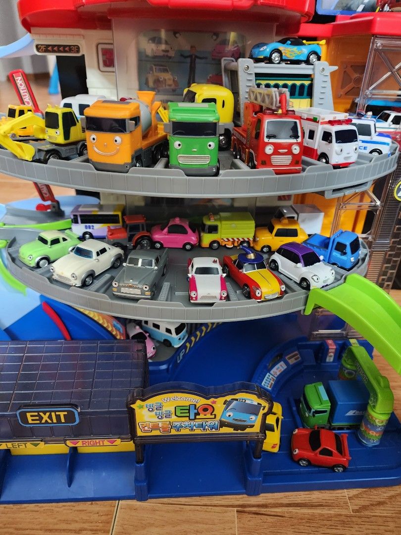 Original Tayo the little bus parking control tower w/ 41 tayo figures, Hobbies & Toys, Toys ...