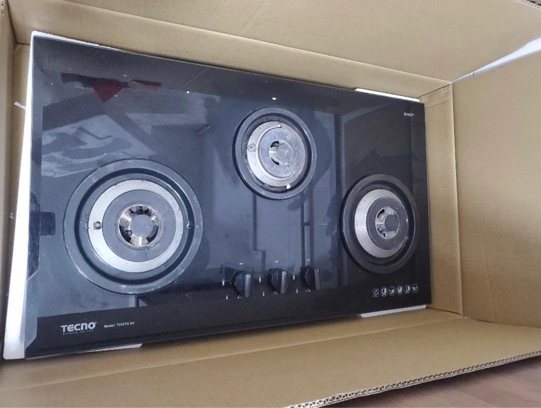 Tecno T333TGSV Hob + TCH-929-DP Slim Hood, TV & Home Appliances ...