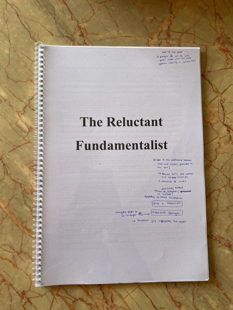 The Reluctant Fundamentalist A4 laminated, Hobbies & Toys, Books ...
