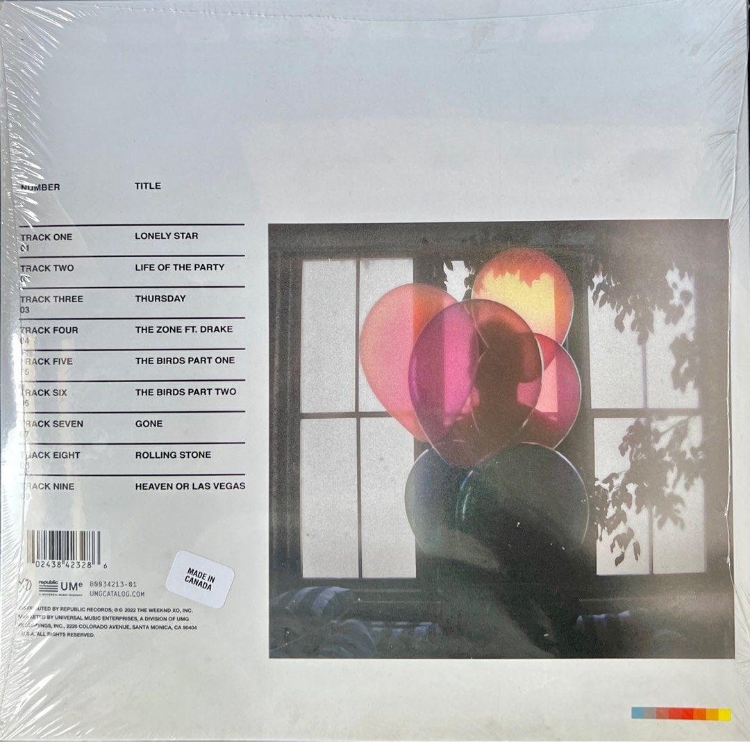 The Weeknd Limited Edition 10 Year Anniversary ORIGINAL Thursday Vinyl ...