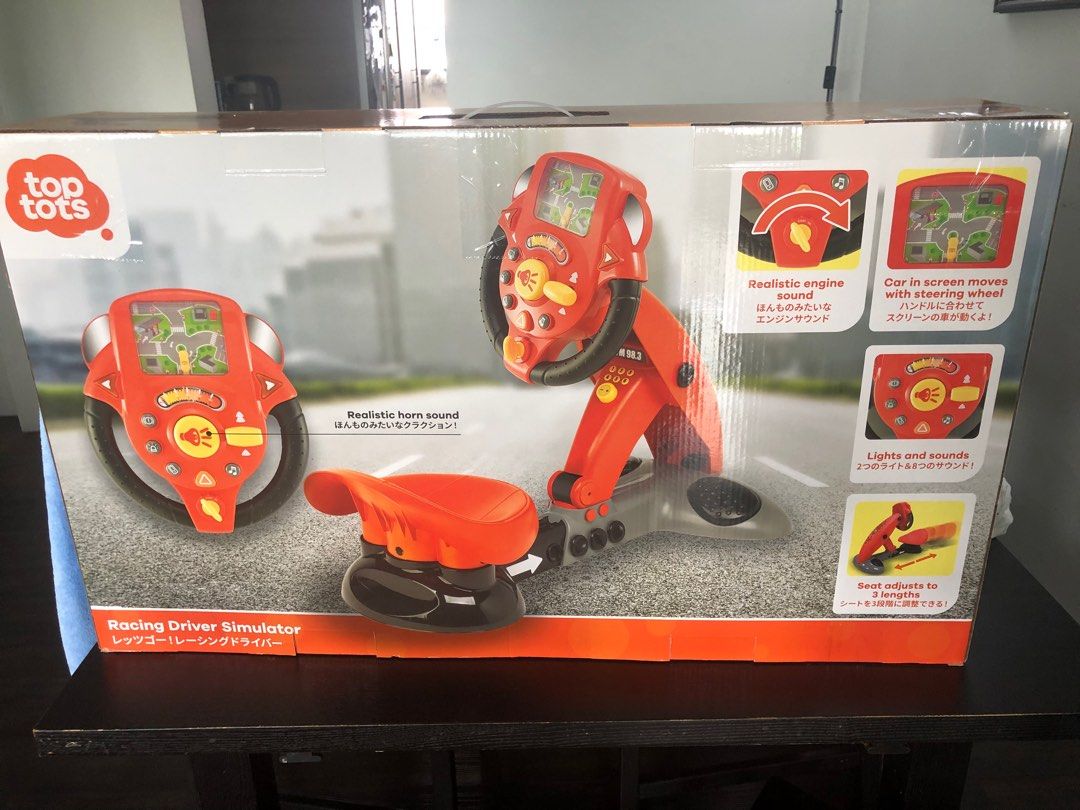 Top Tots Racing Driver Simulator, Hobbies & Toys, Toys & Games on Carousell