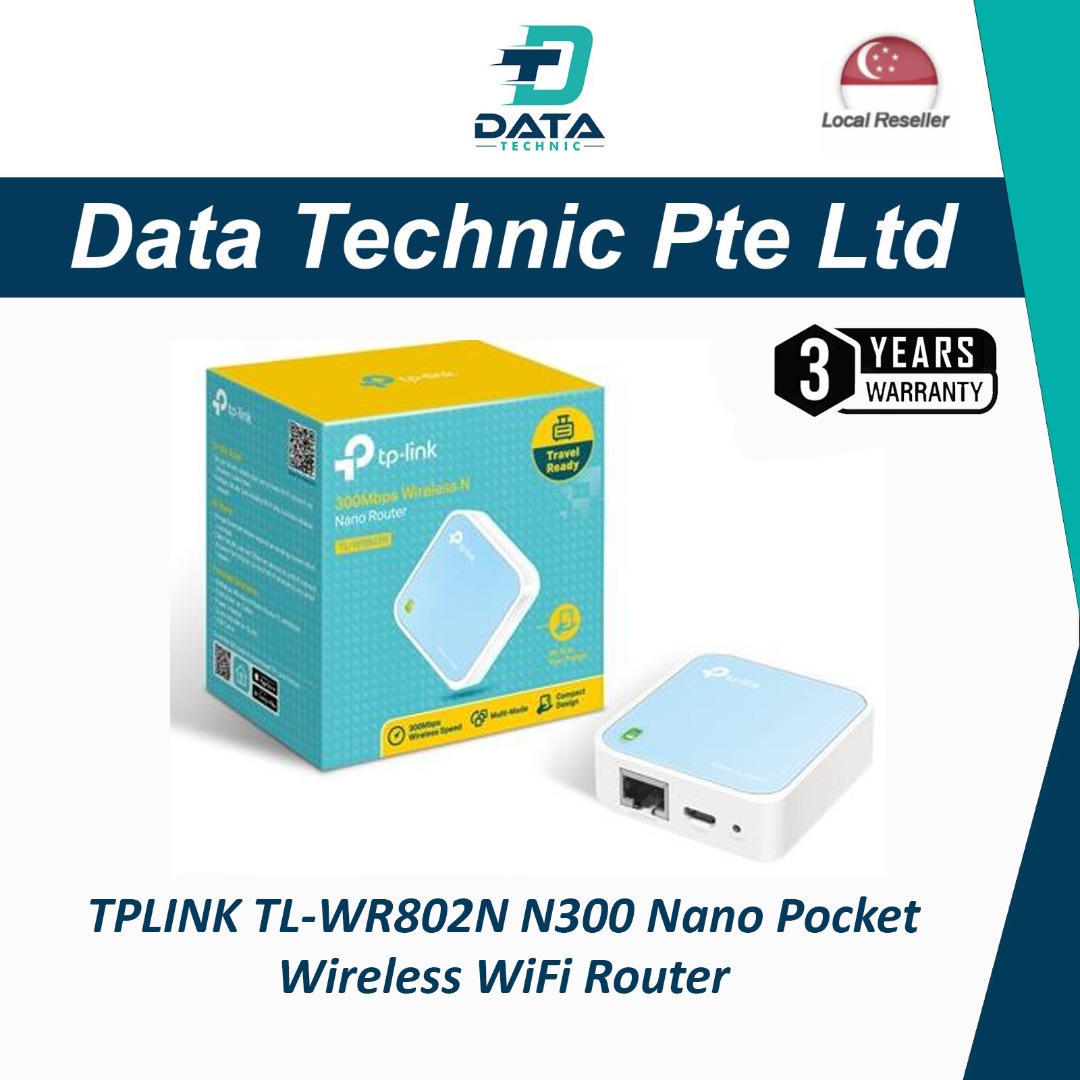 TPLINK TL-WR802N N300 Nano Pocket Wireless WiFi Router, Computers ...