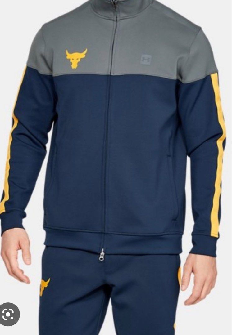 Under Armour Project Rock Track Jacket, Men's Fashion, Coats, Jackets ...