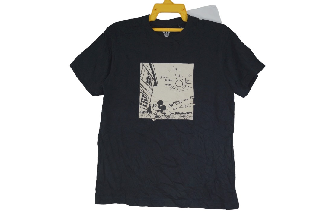Uniqlo Mickey mouse, Men's Fashion, Muslim Wear, Tops on Carousell