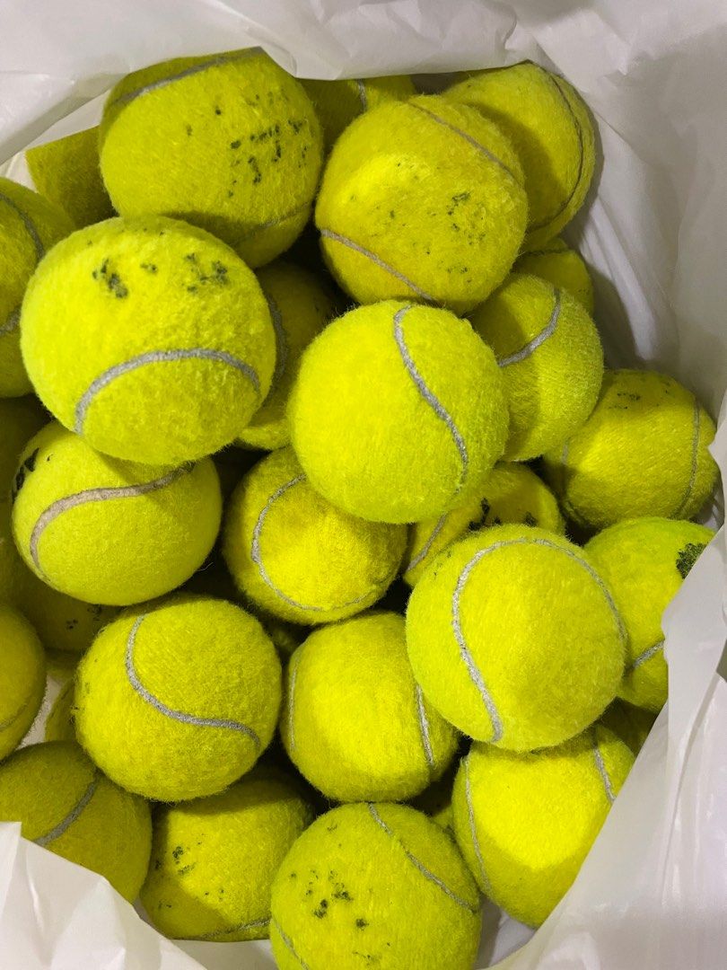 Used tennis balls x 80, Sports Equipment, Sports & Games, Racket & Ball ...