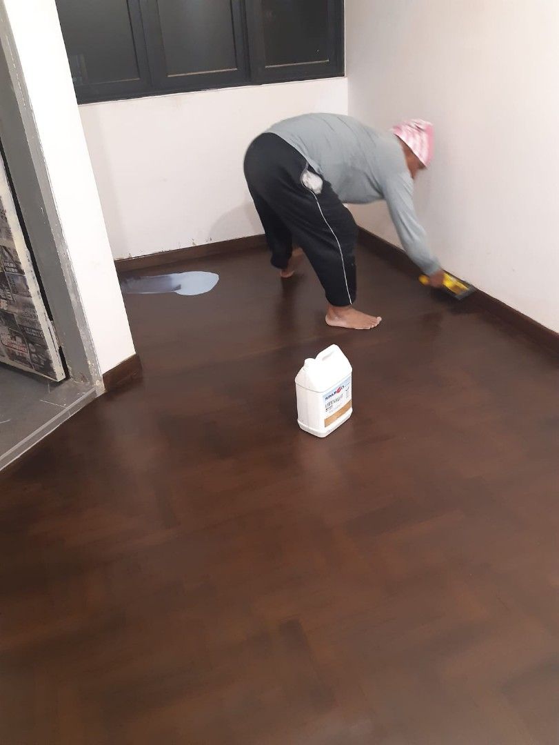 Varnishing Painting polishing Staining Refurbishing Installation Repair ...