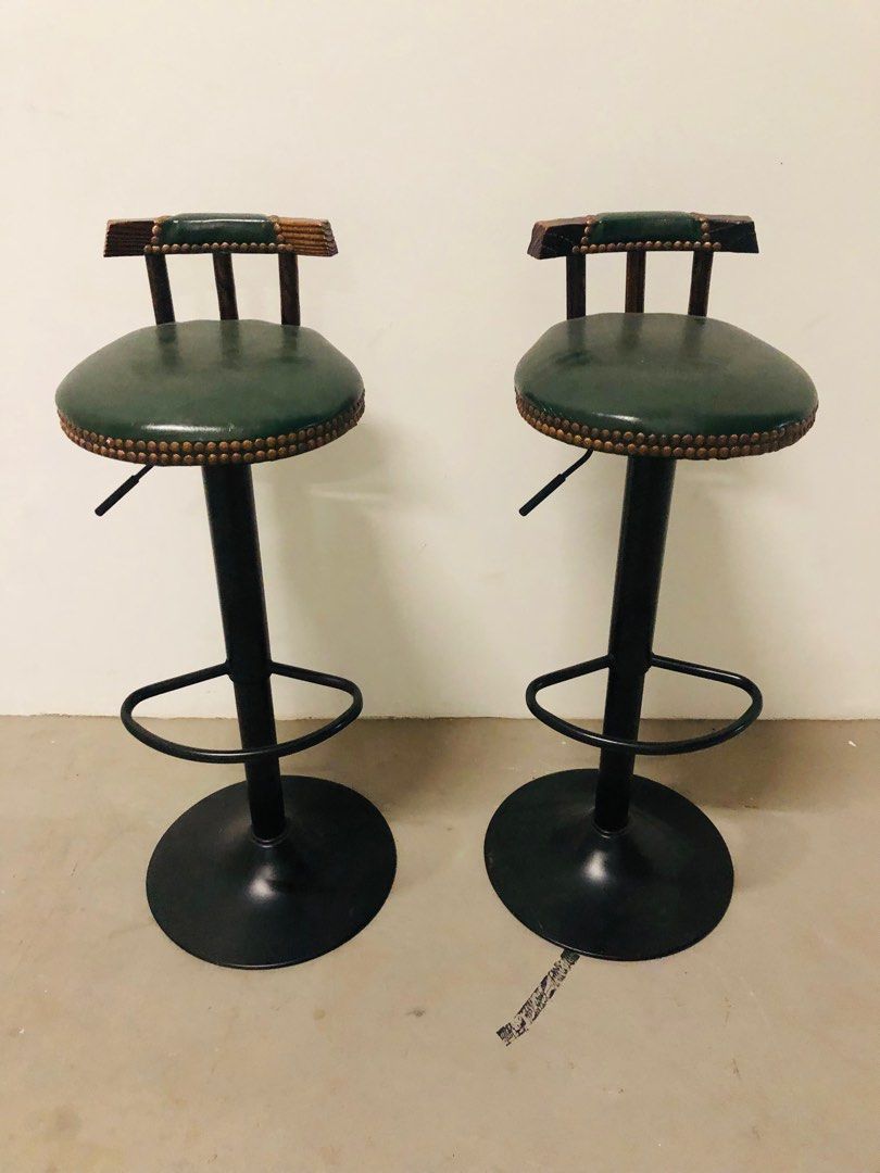 Vintage Bar Stools, Furniture & Home Living, Furniture, Chairs on Carousell