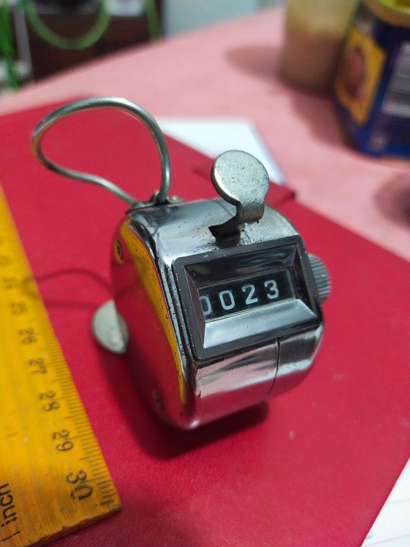 vintage "Manual Mechanical Hand Tally Counter/Tugoshi Seiki H-102/1950s ...