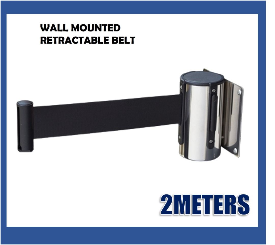 WALL MOUNTED RETRACTABLE BELT 2METERS, Furniture & Home Living, Office ...