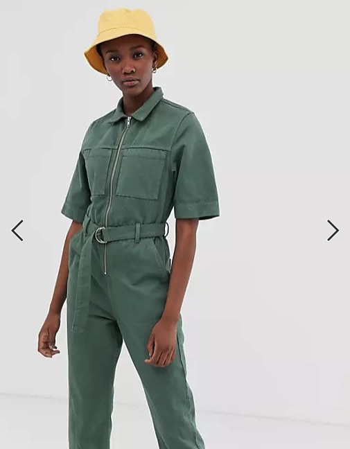 Weekday denim boilersuit (khaki), Women's Fashion, Dresses & Sets ...