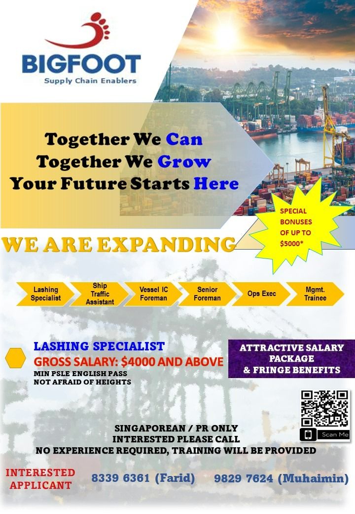 PSA Port Wharf side Lashing Specialist Job, Jobs, Warehouse & Logistics ...