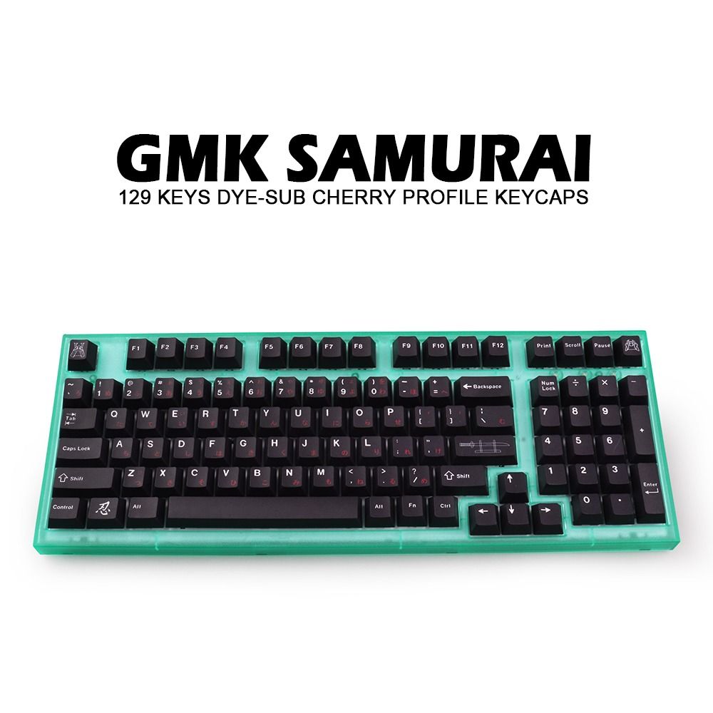 WOB Samurai Red japanese Cherry profile keycap , dye sub PBT mechanical ...