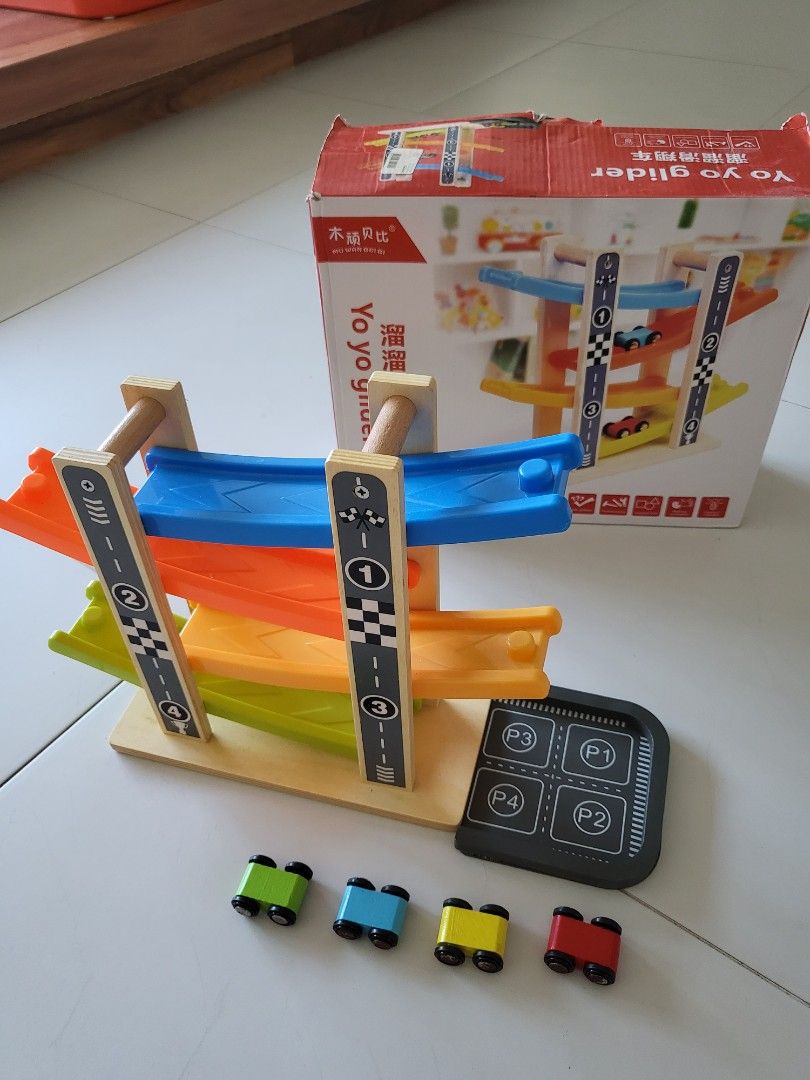 Wooden Car Ramp Racer toys, Hobbies & Toys, Toys & Games on Carousell