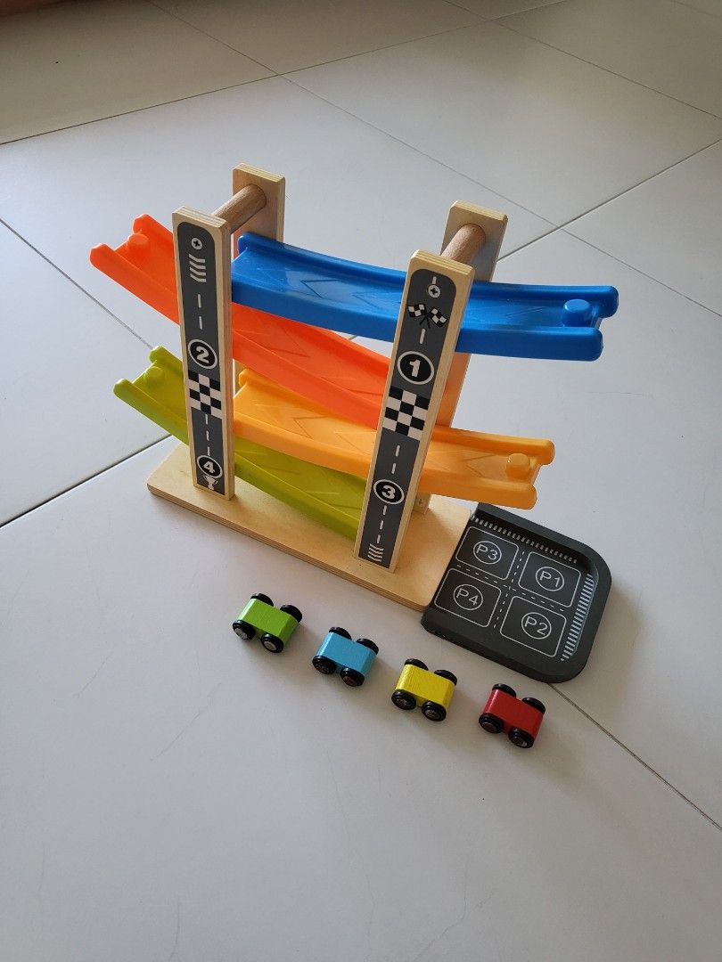 Wooden Car Ramp Racer toys, Hobbies & Toys, Toys & Games on Carousell