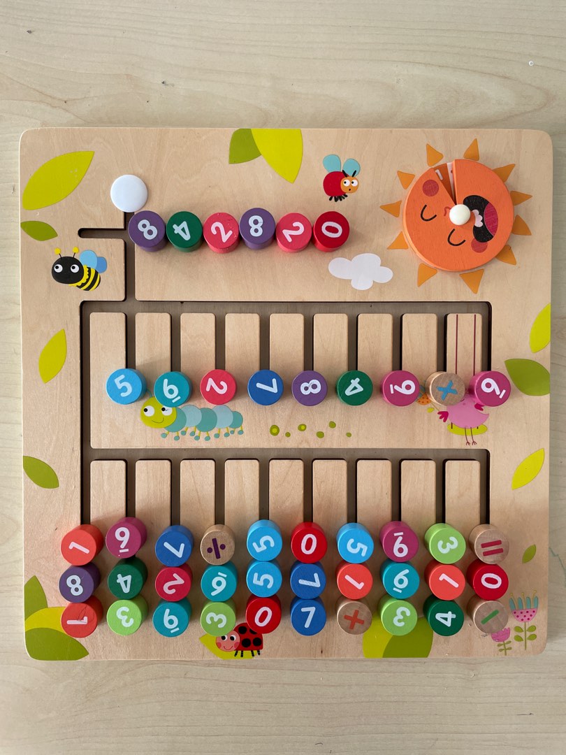 Wooden Computing Board/ Math Tool/ Educational, Hobbies & Toys, Toys ...