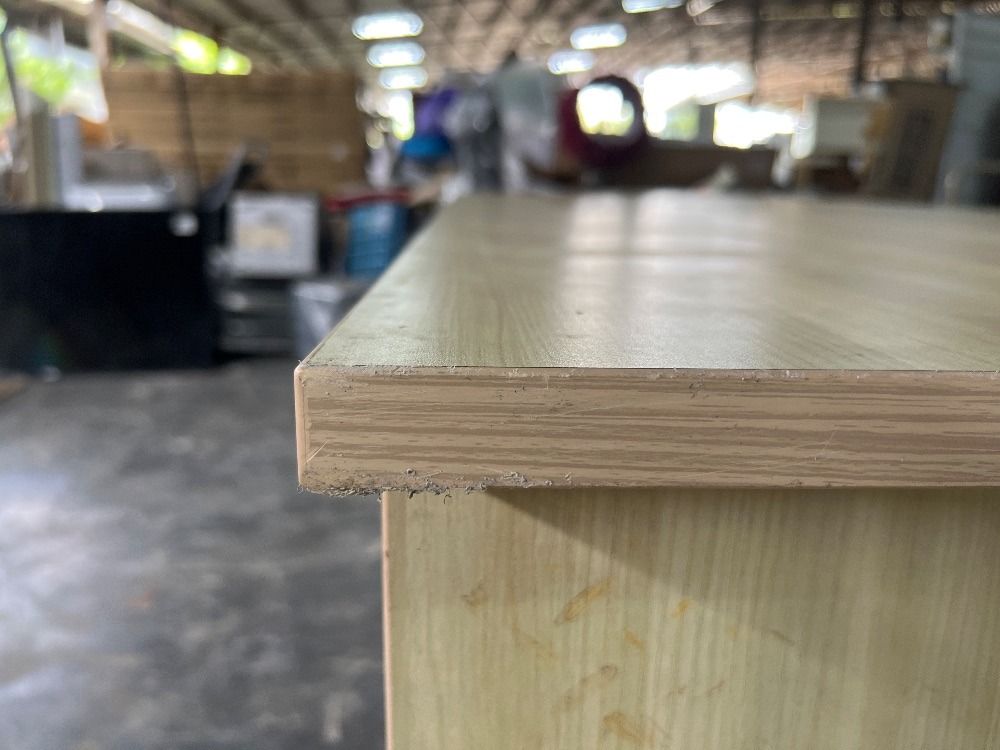 Wooden Working Table White Colour / Meja Kerja Kayu Warna Putih ...