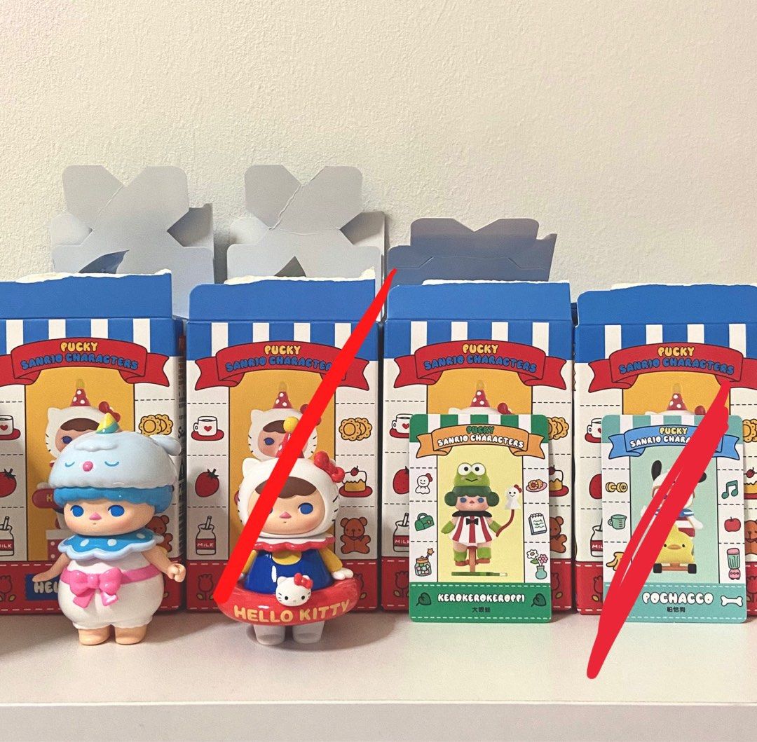 (WTS/WTT) POPMART PUCKY X SANRIO hello kitty kiki pochacco, Hobbies ...
