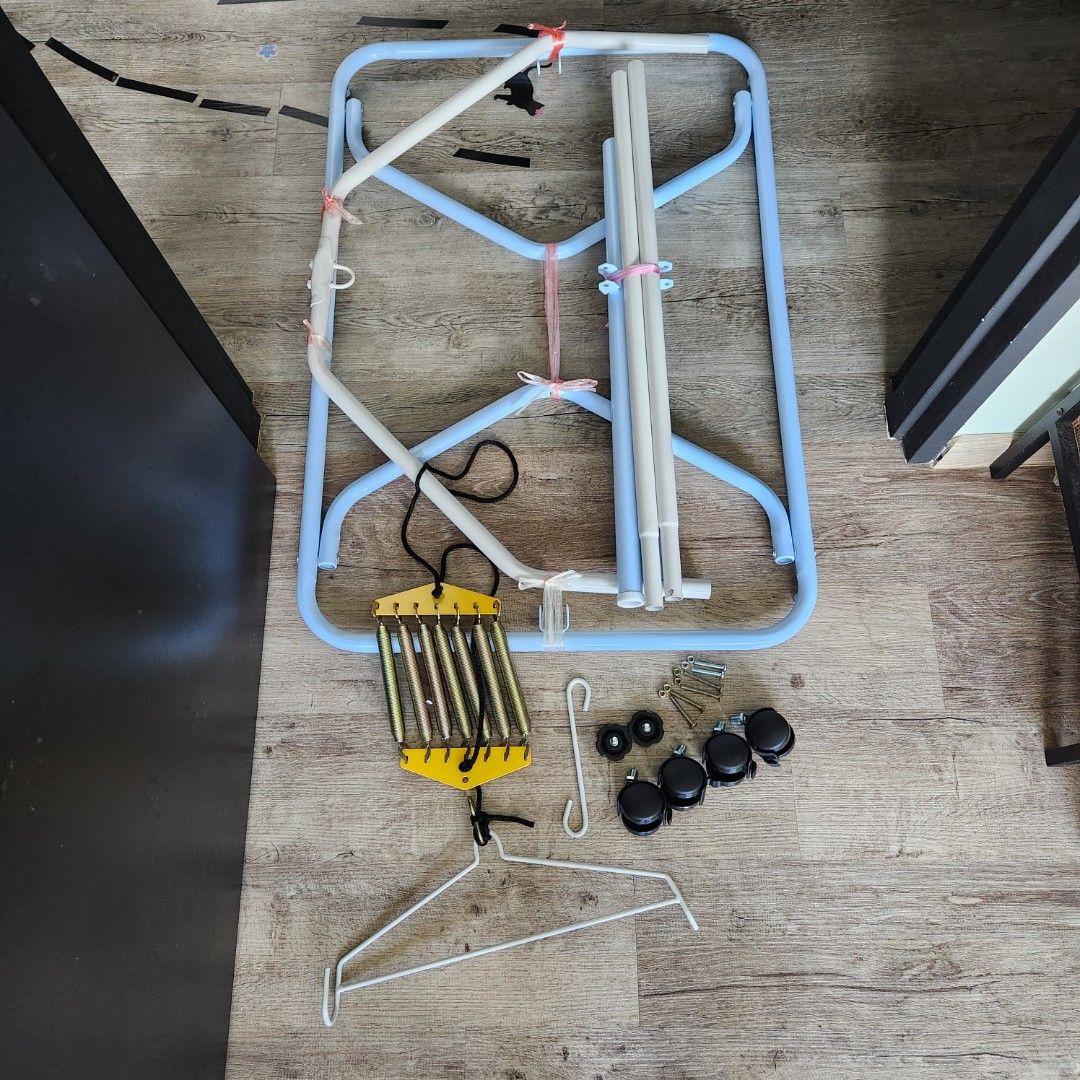 Yao lan, baby cradle, manual, 7 spring, blue mesh, Babies & Kids, Baby ...