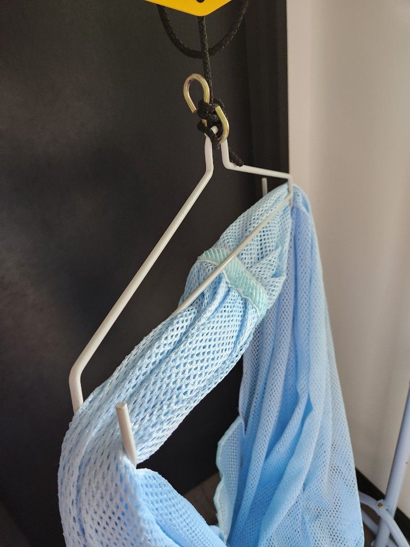 Yao lan, baby cradle, manual, 7 spring, blue mesh, Babies & Kids, Baby ...