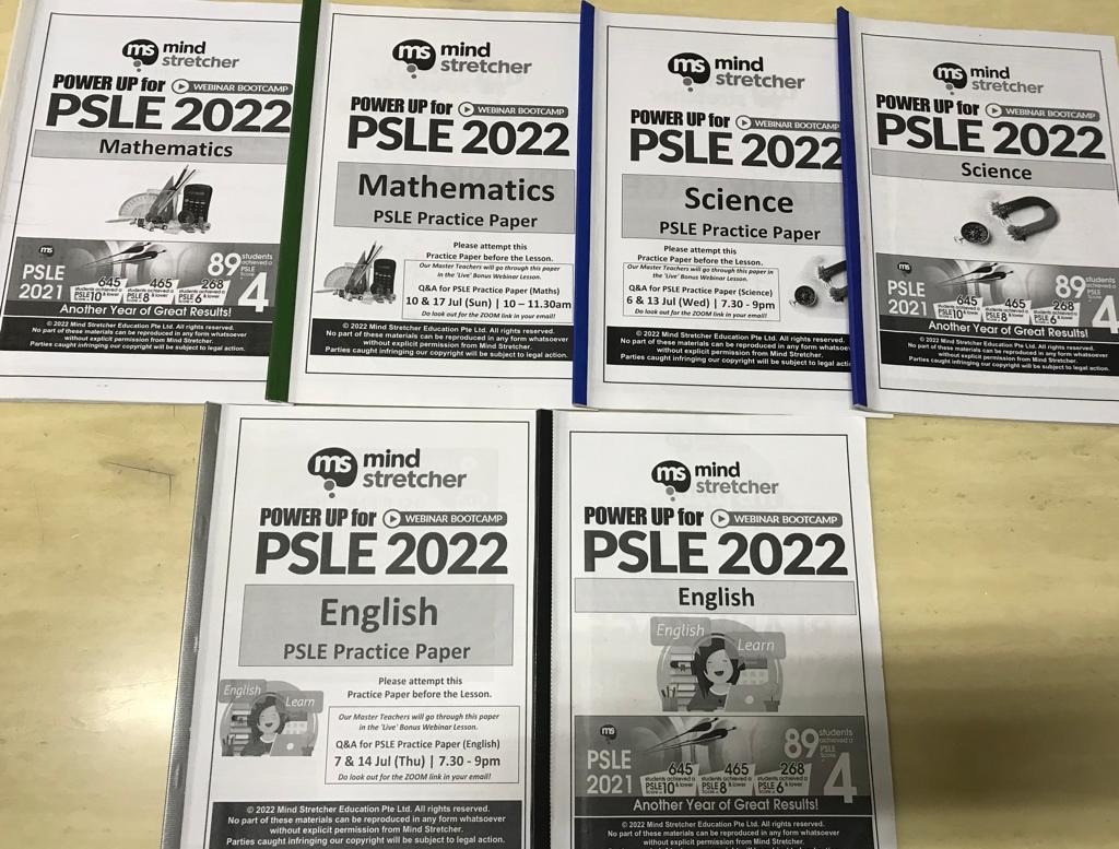 2022 PSLE P6 Math Science English Bootcamp notes and practices ...