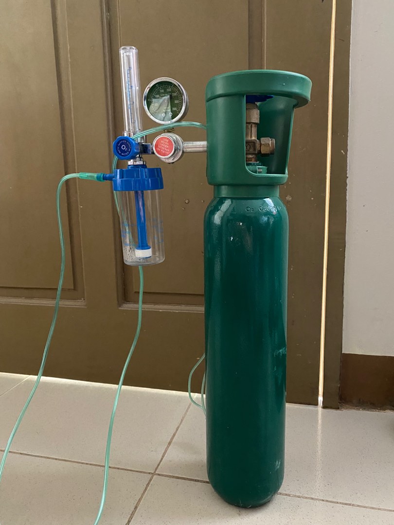 5lbs Oxygen Tank with Regulator, Health & Nutrition, Health Monitors ...