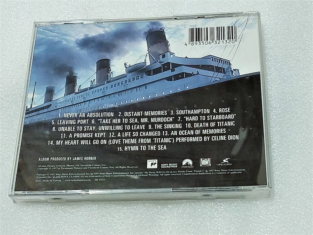 首批特別版 Box set 明信片盒裝 Titanic 鐵達尼號 Leonardo DiCaprio Kate Winslet OST Original Sound Track Music ...